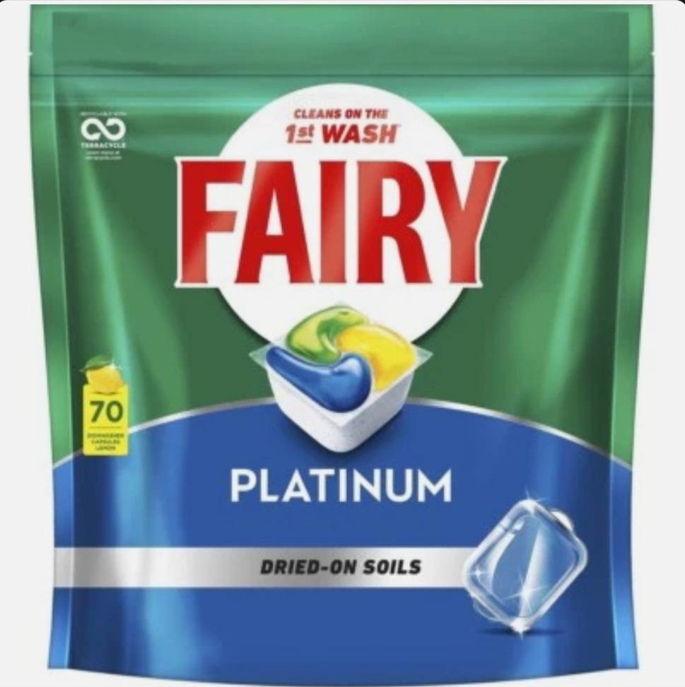 Fairy Platinum Dishwashing Tablets 70pk – Discount Grocery Warehouse
