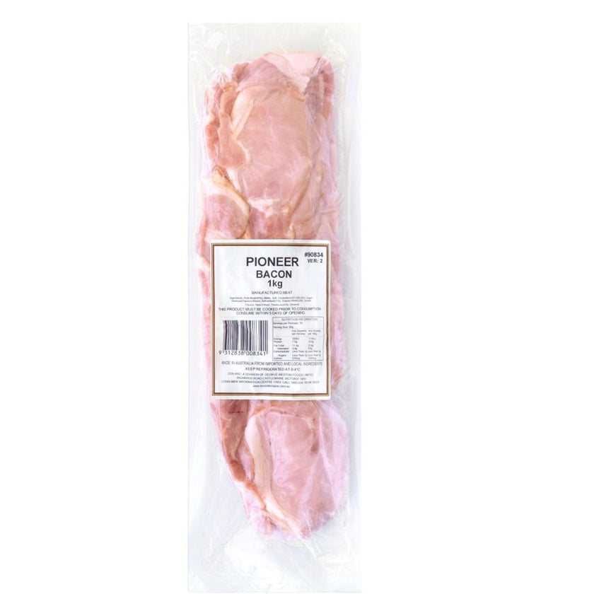 Pioneer Budget Bacon 1kg – Discount Grocery Warehouse